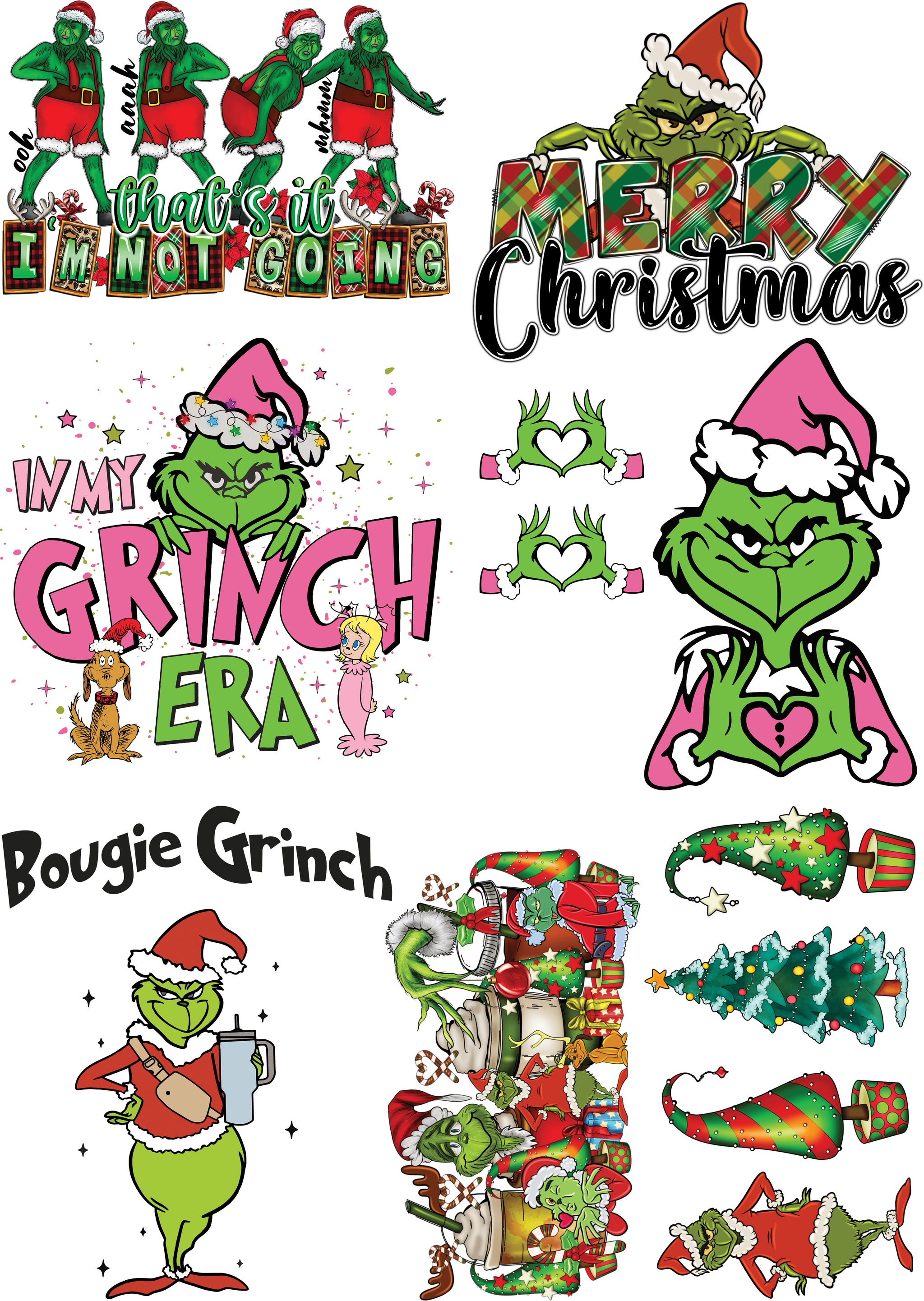 Grinch Pre-Made Gang Sheet – NavAna Printing Services